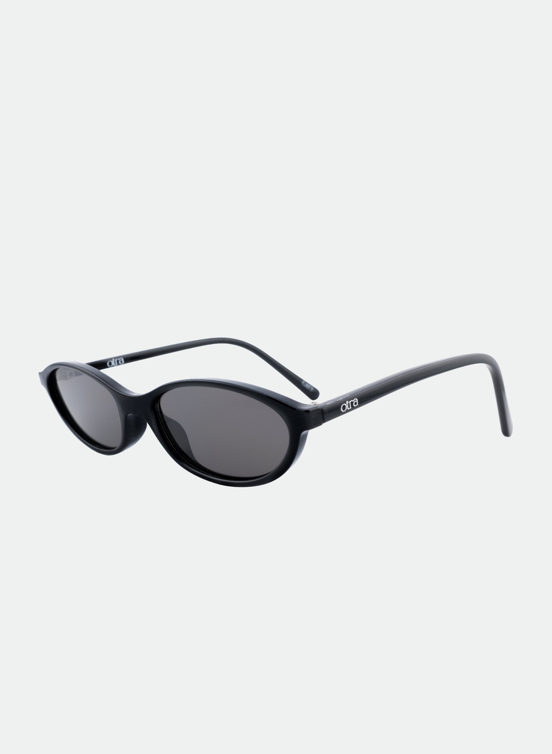 Hazel Cat-Eye Sunglasses – Shiny Black & Smoke Lens – Otra Eyewear